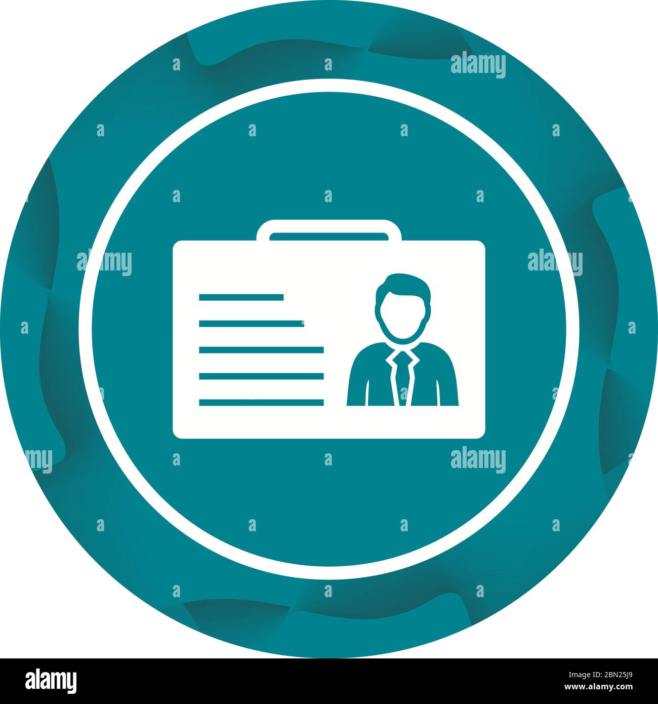 Beautiful Id card Vector Glyph Icon Stock Vector Image & Art - Alamy