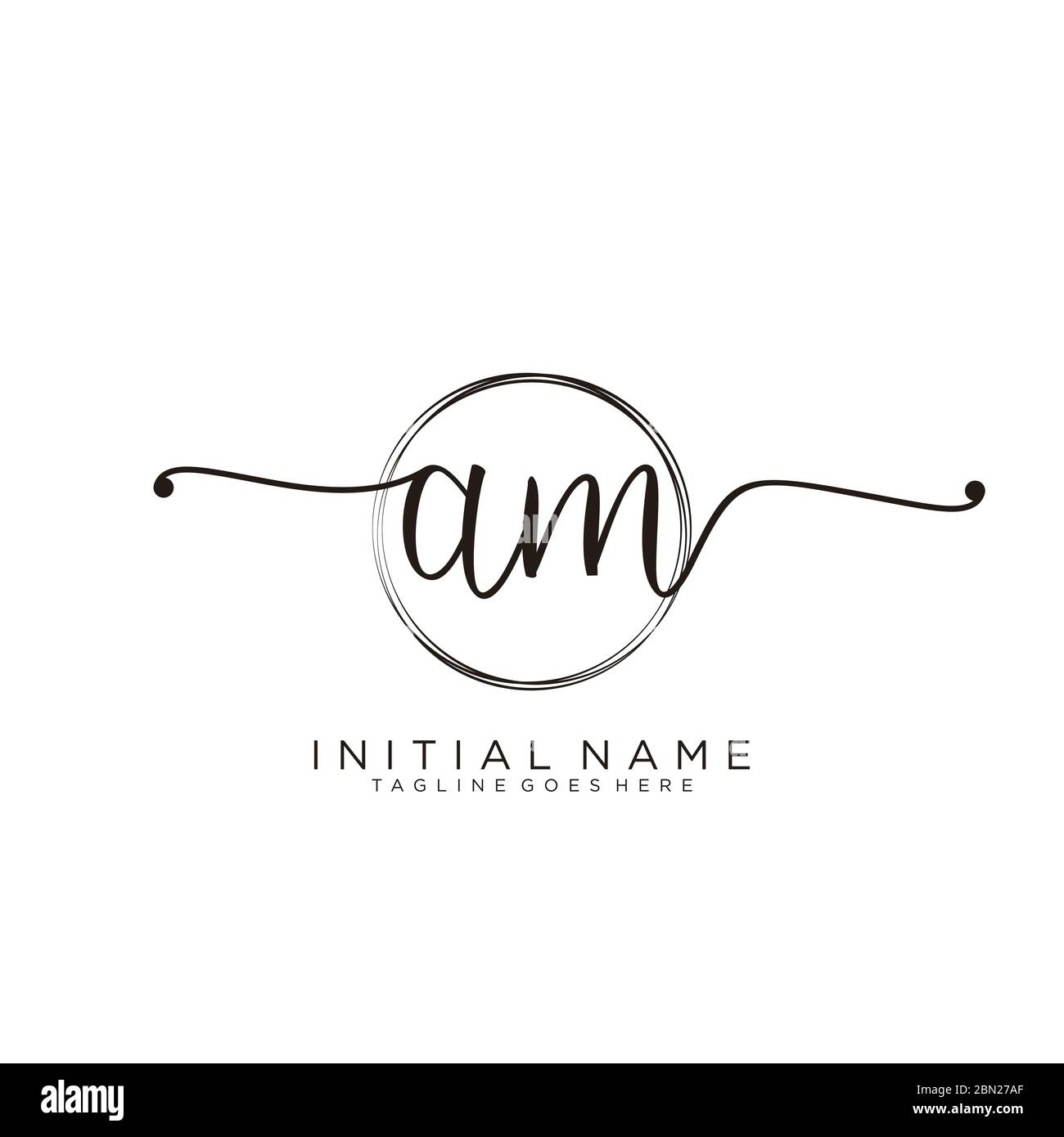 Am initials logo Stock Vector Images - Alamy