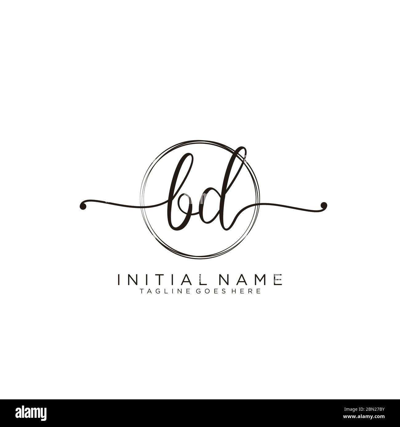 Bd signature Stock Vector Images - Alamy