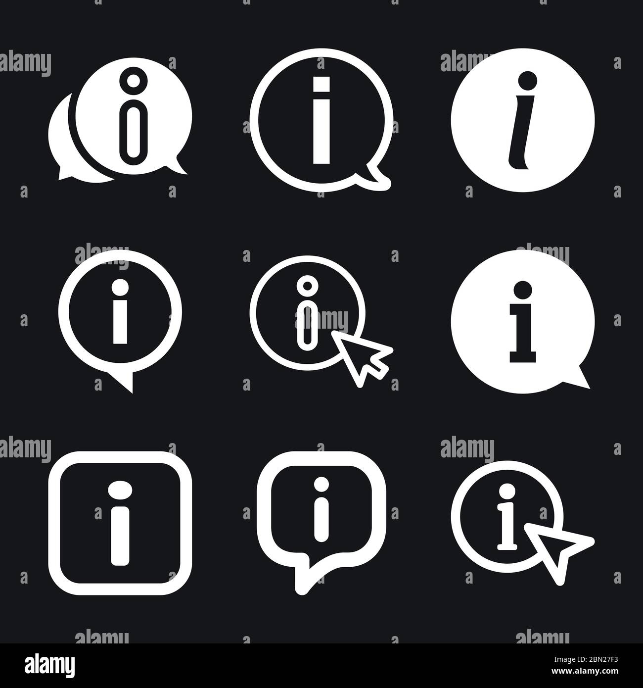 Information icon, vector symbol used for assistance and tourism Stock ...