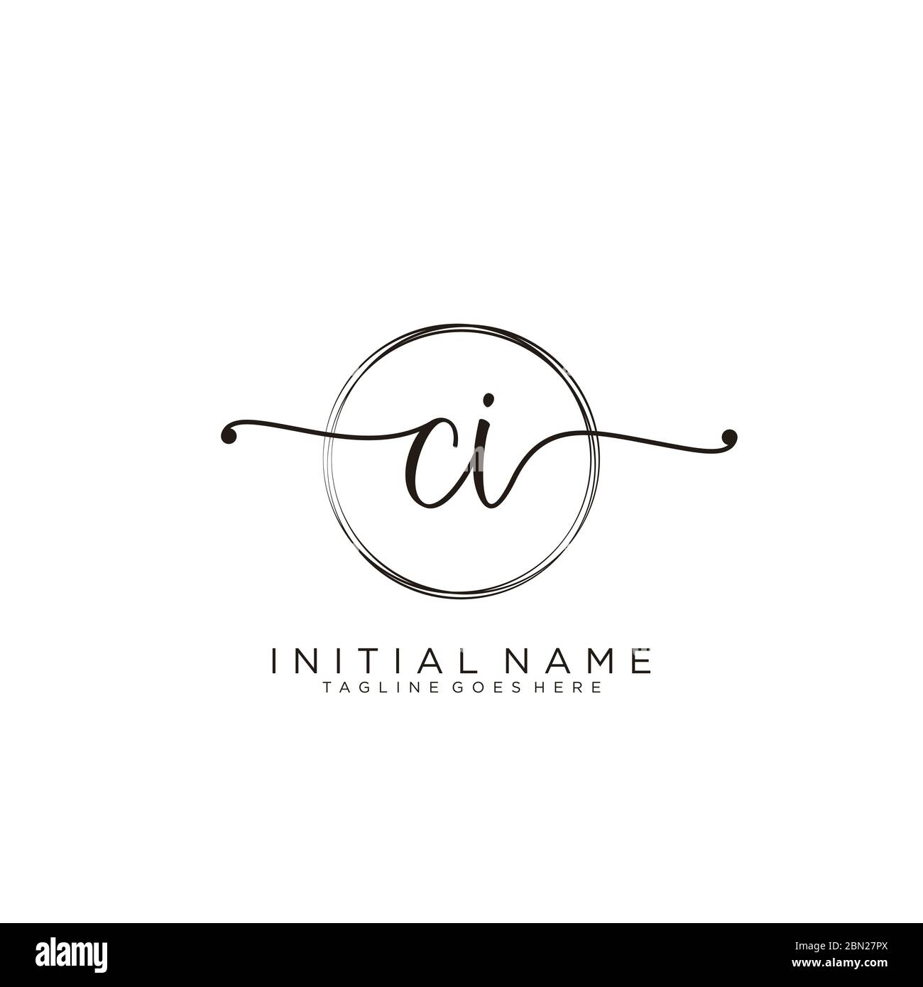 Ci signature Stock Vector Images - Alamy