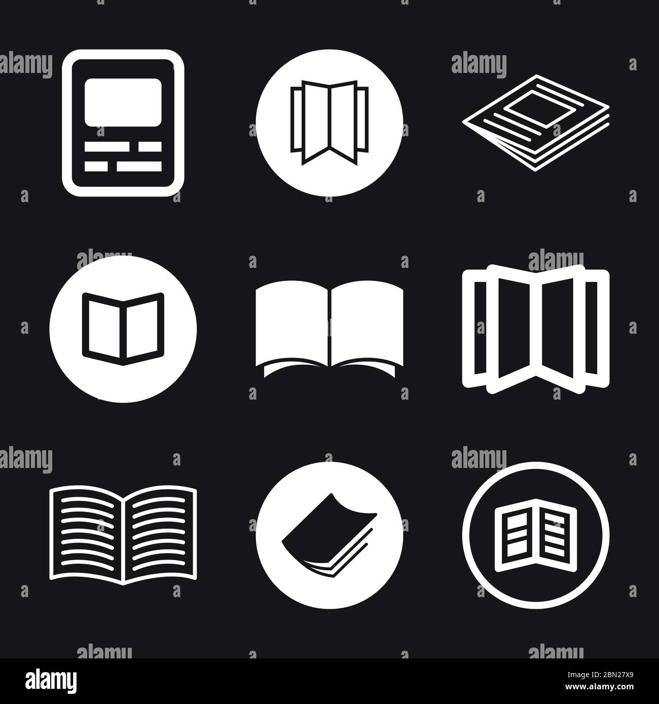 Magazine icon vector illustration - magazine and newspaper symbol Stock ...