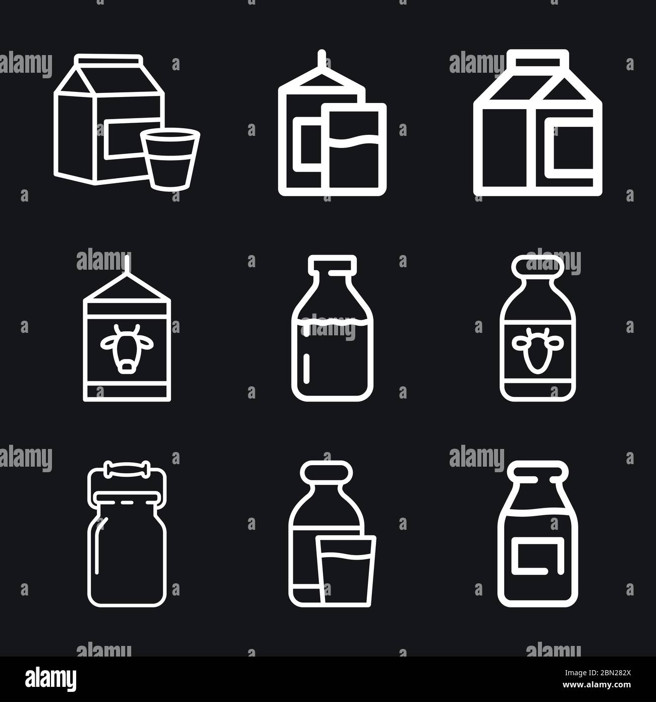 Milk icon, symbols for fresh natural food design Stock Vector Image ...