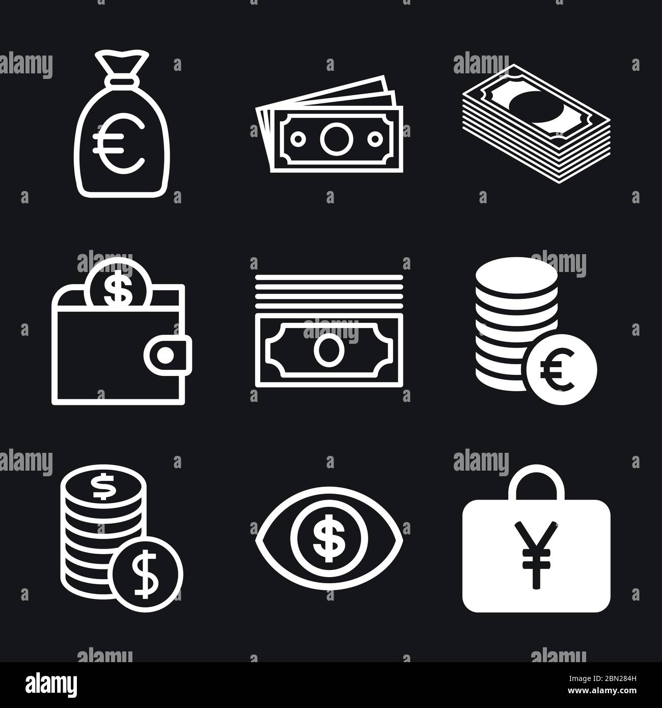 Money icon. Universal money icon to use in web and mobile UI Stock ...