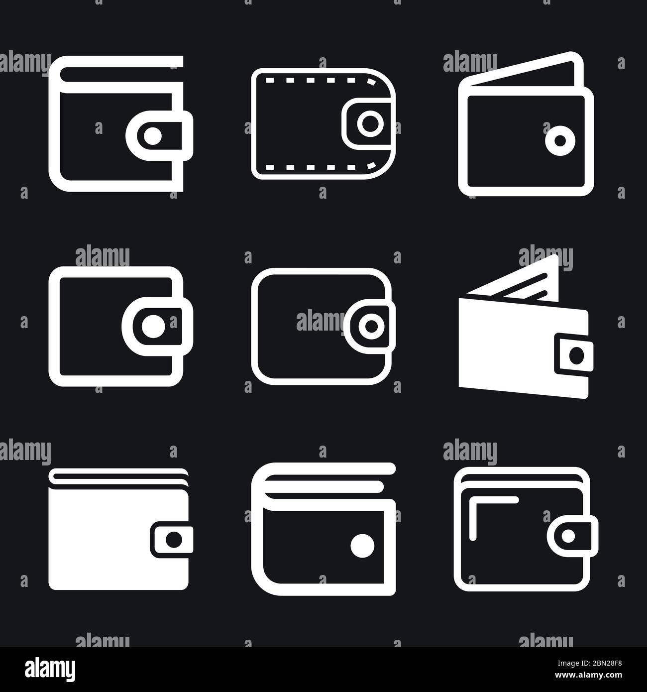 Purse vector icon. Wallet symbol for your web site design, logo, app ...