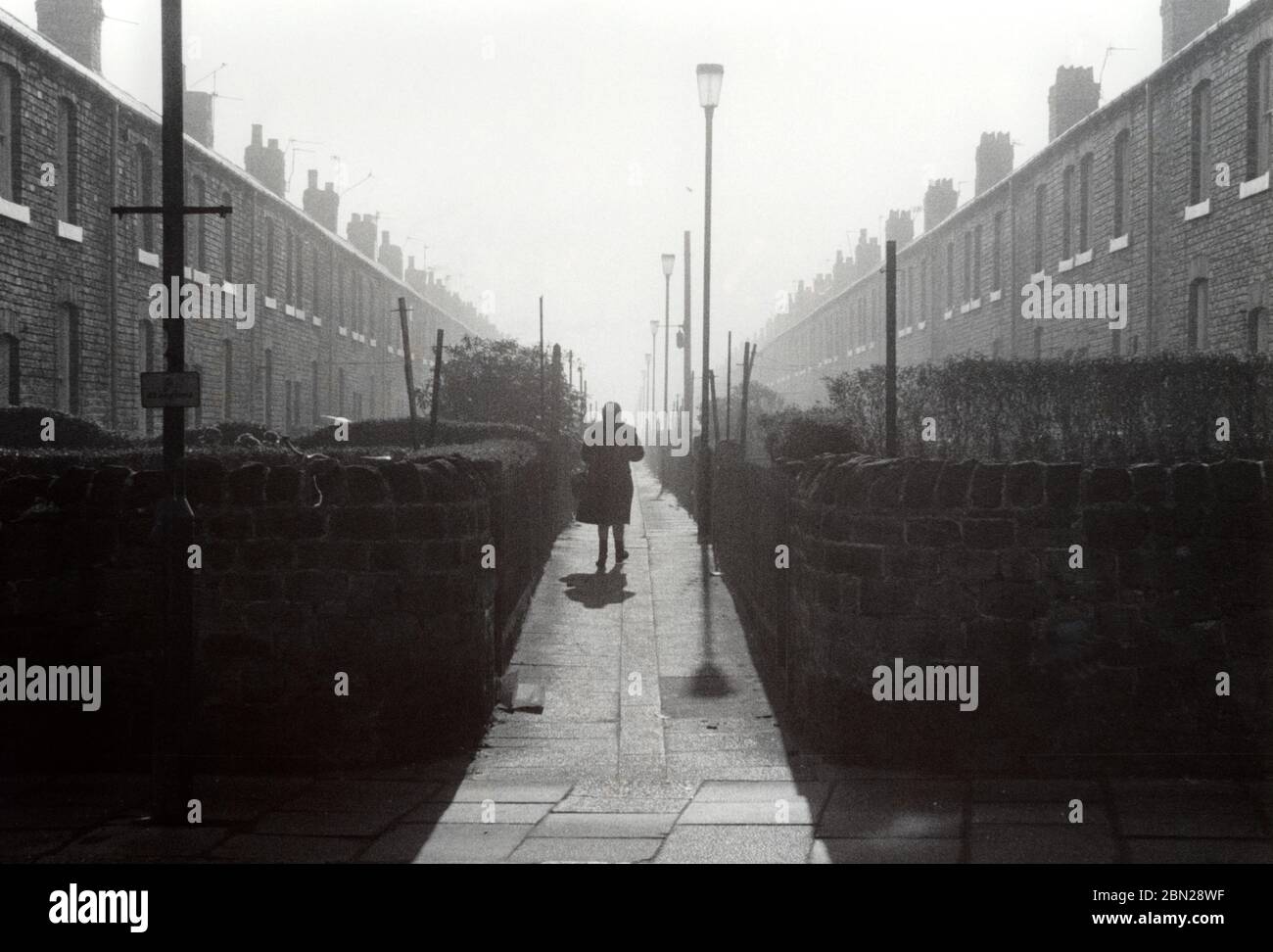 Colliery houses in Ashington; Northumberland; 1984; NE England Stock ...