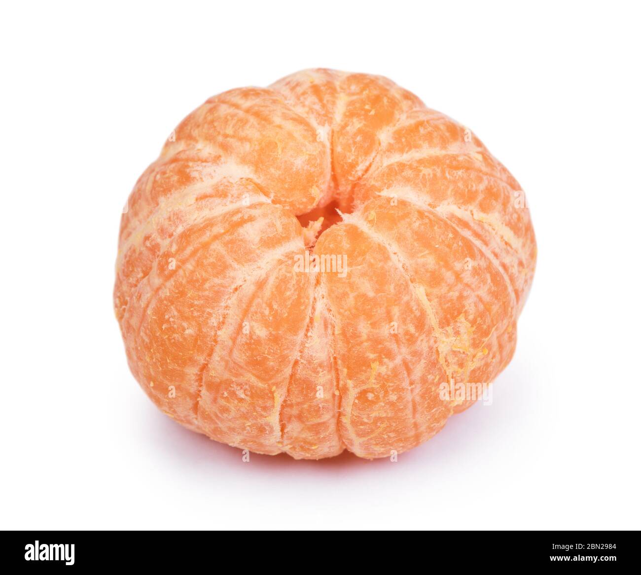 Fresh peeled mandarin isolated on white background Stock Photo - Alamy
