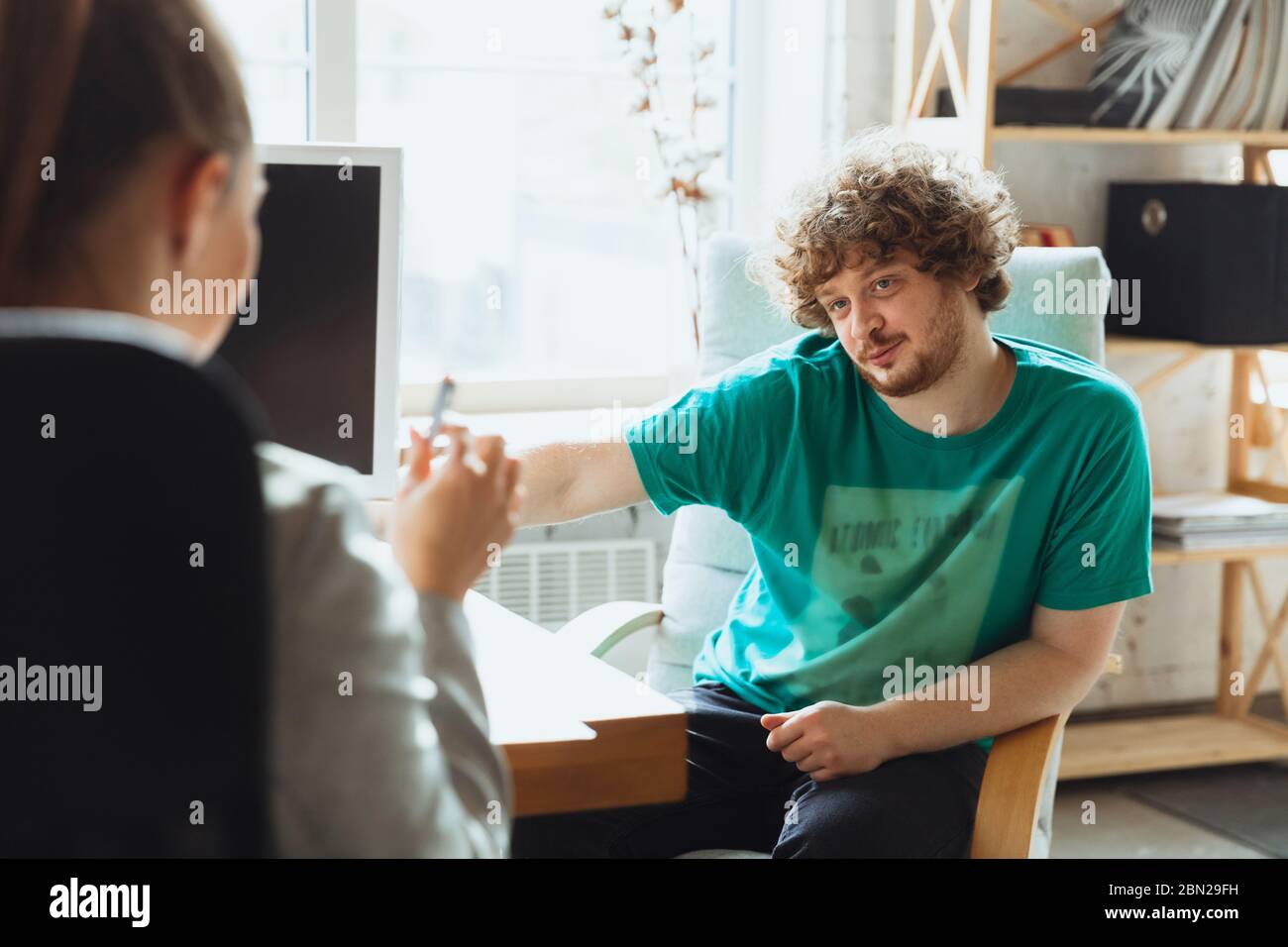 Job interview confident man hi-res stock photography and images - Alamy