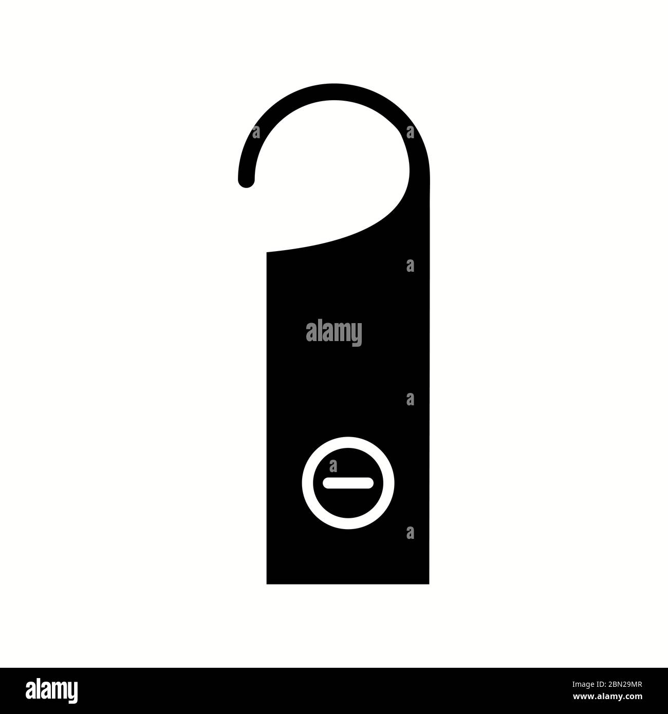 BEautiful do not disturb glyph black icon Stock Vector Image & Art - Alamy