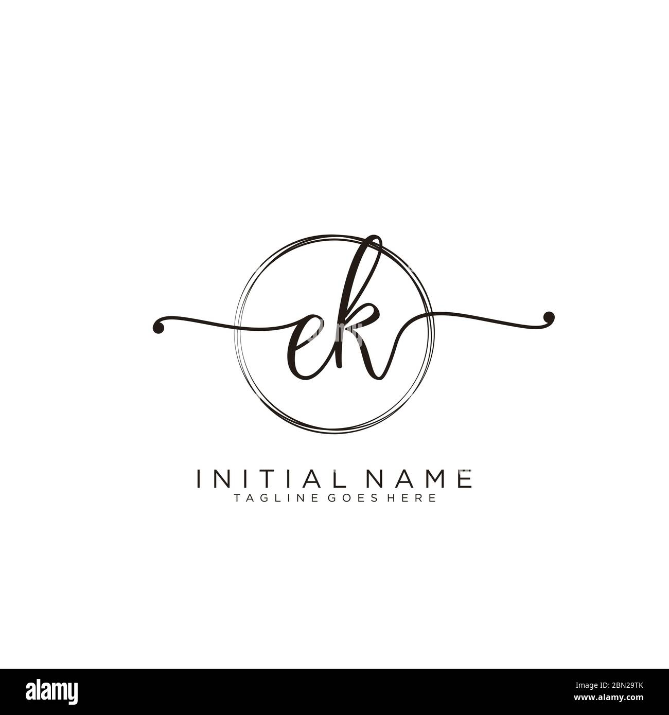 Ek initials logo Stock Vector Images - Alamy