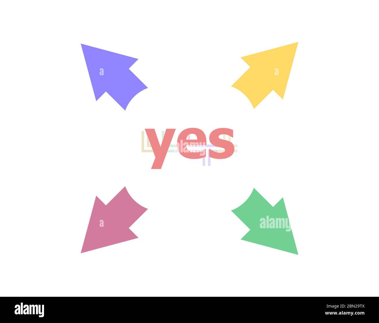 Yes business logo Cut Out Stock Images & Pictures - Alamy