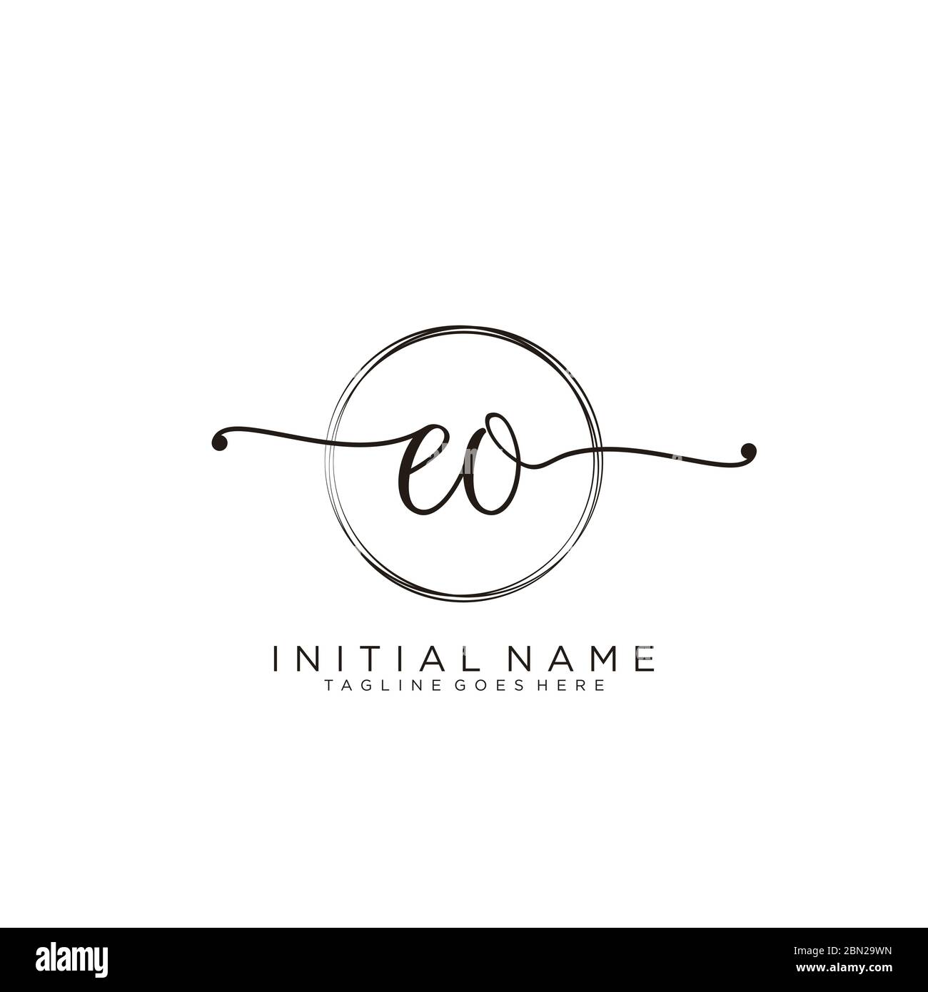 Eo initials logo hi-res stock photography and images - Alamy