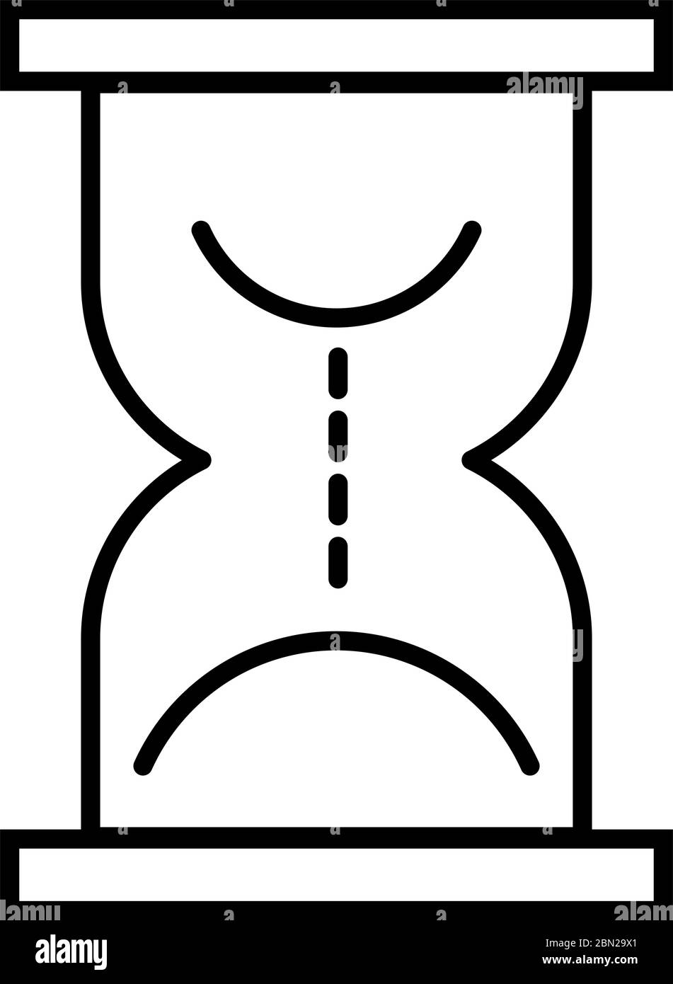 Hourglass line Black and White Stock Photos & Images - Alamy
