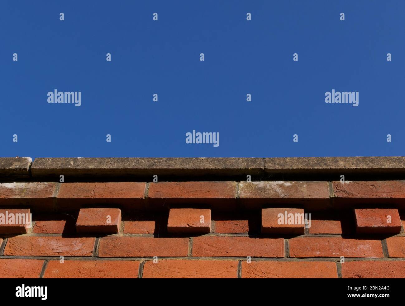 Sky background with brick parapet hi-res stock photography and images ...