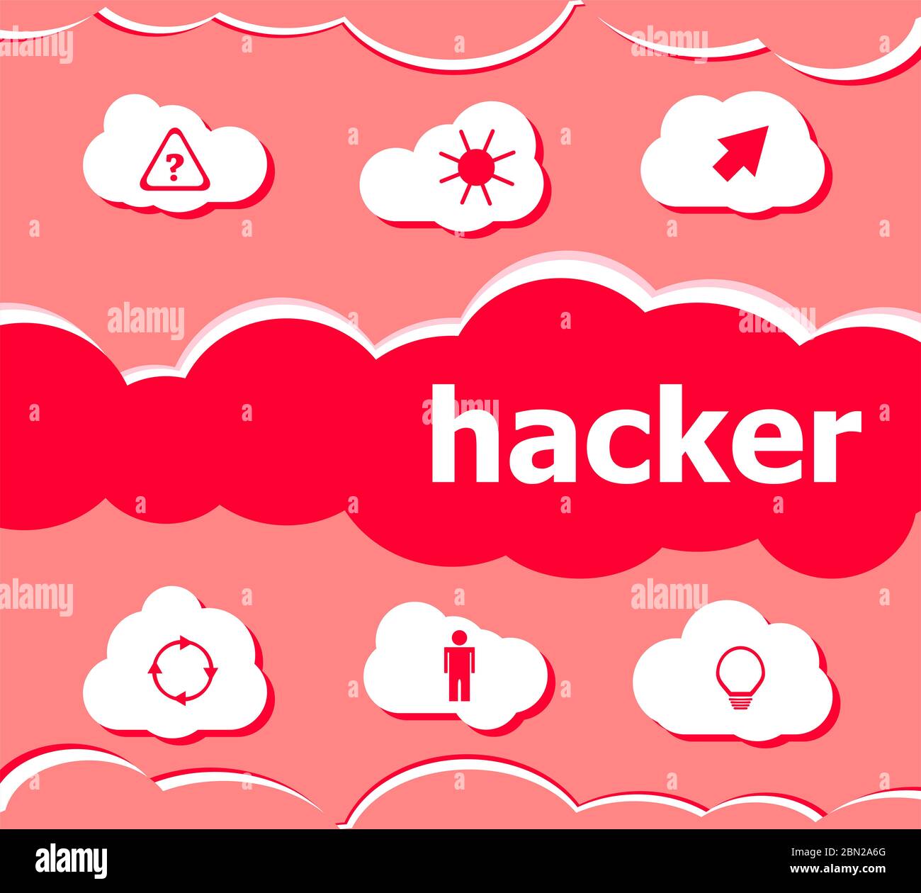 words Hacker on digital background. Privacy concept Stock Photo - Alamy