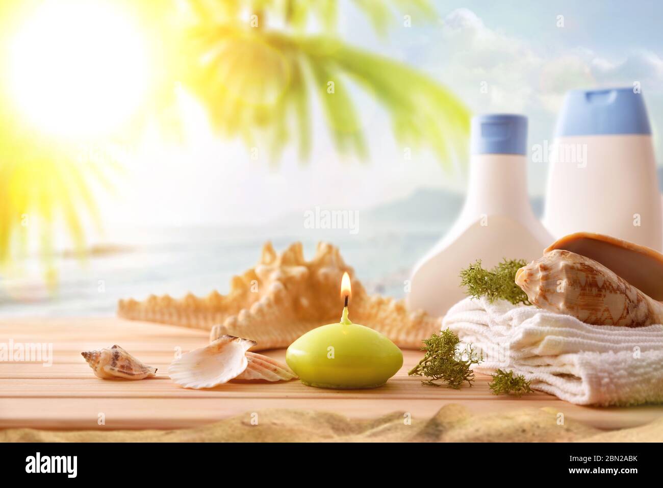 Thalassotherapy products for body treatment based on wooden slats and ...