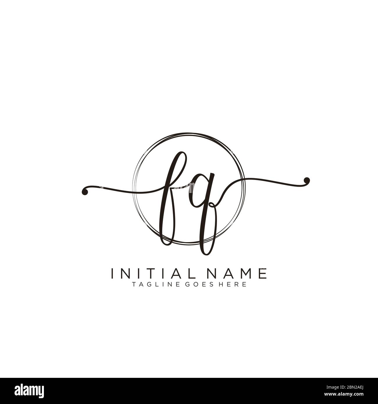 Fq letter logo hi-res stock photography and images - Alamy