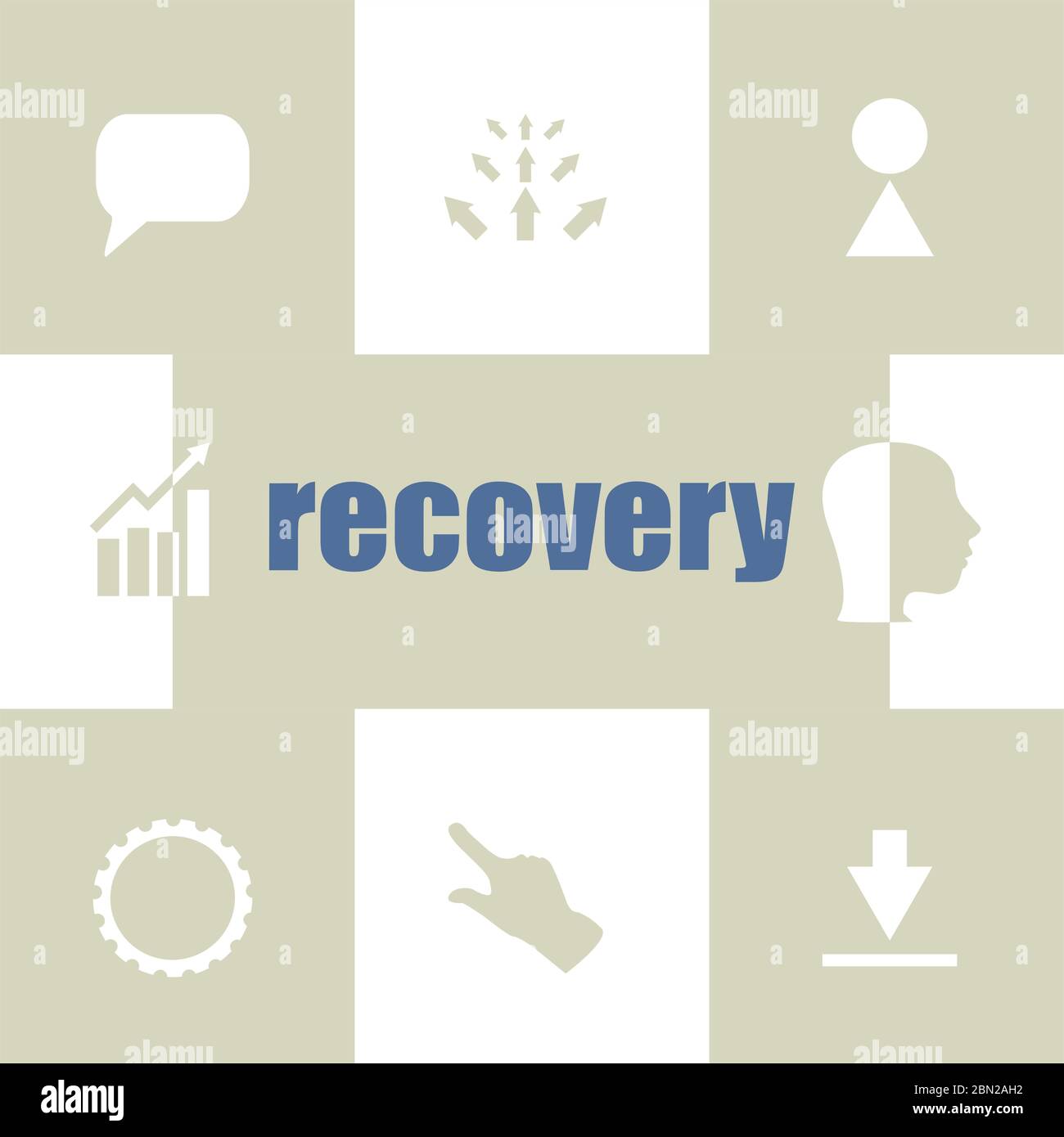 Information concept. text recovery . Infographic Elements. Business ...