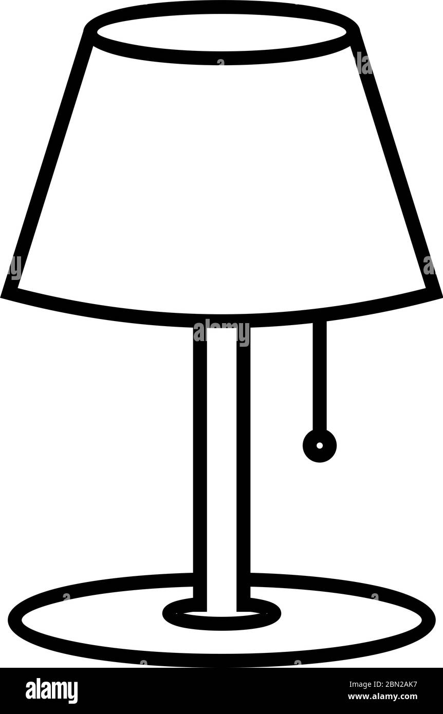 Lamp Line black icon Stock Vector Image & Art - Alamy