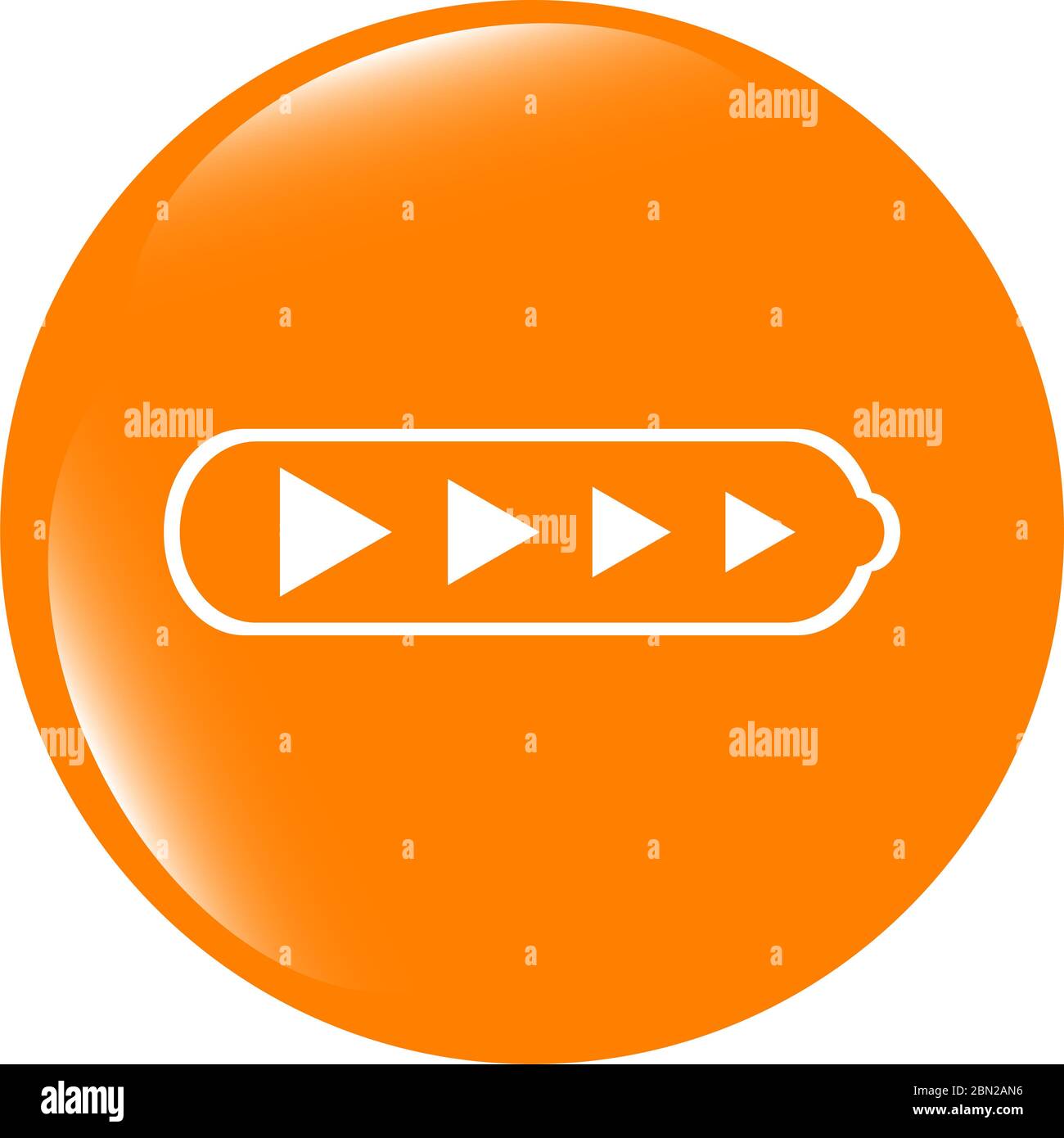 Battery web icon button . Trendy flat style sign isolated on white ...