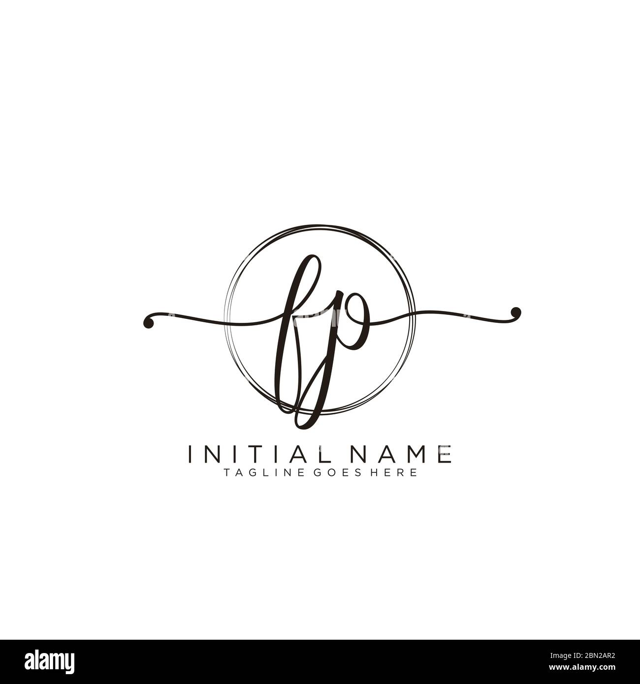 Initial fp vector vectors hi-res stock photography and images - Alamy