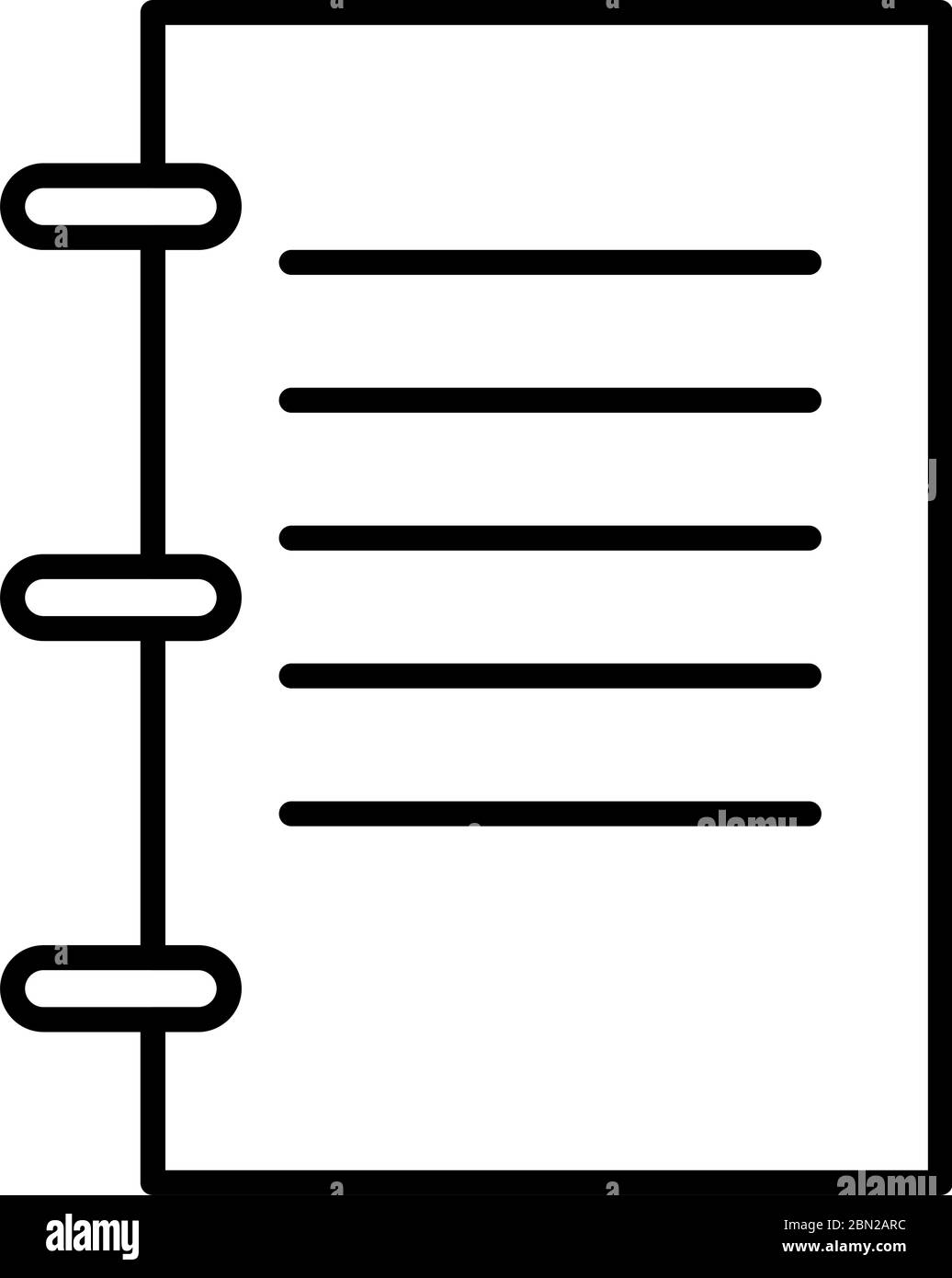 Notebook Line black icon Stock Vector Image & Art - Alamy