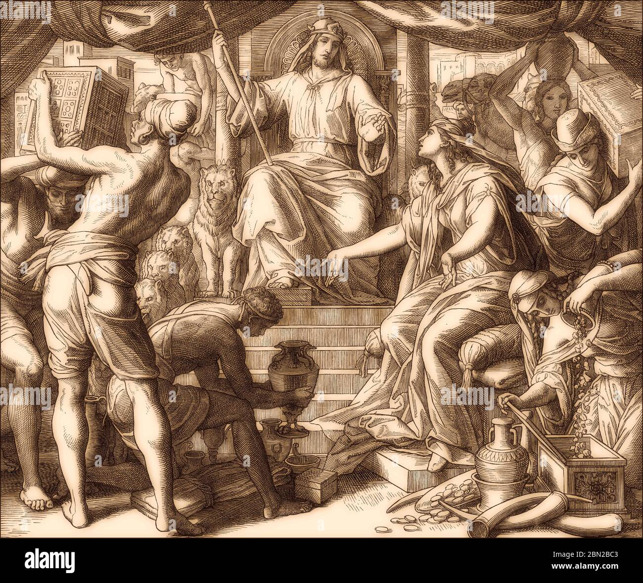 King salomon and queen of saba hi-res stock photography and images - Alamy