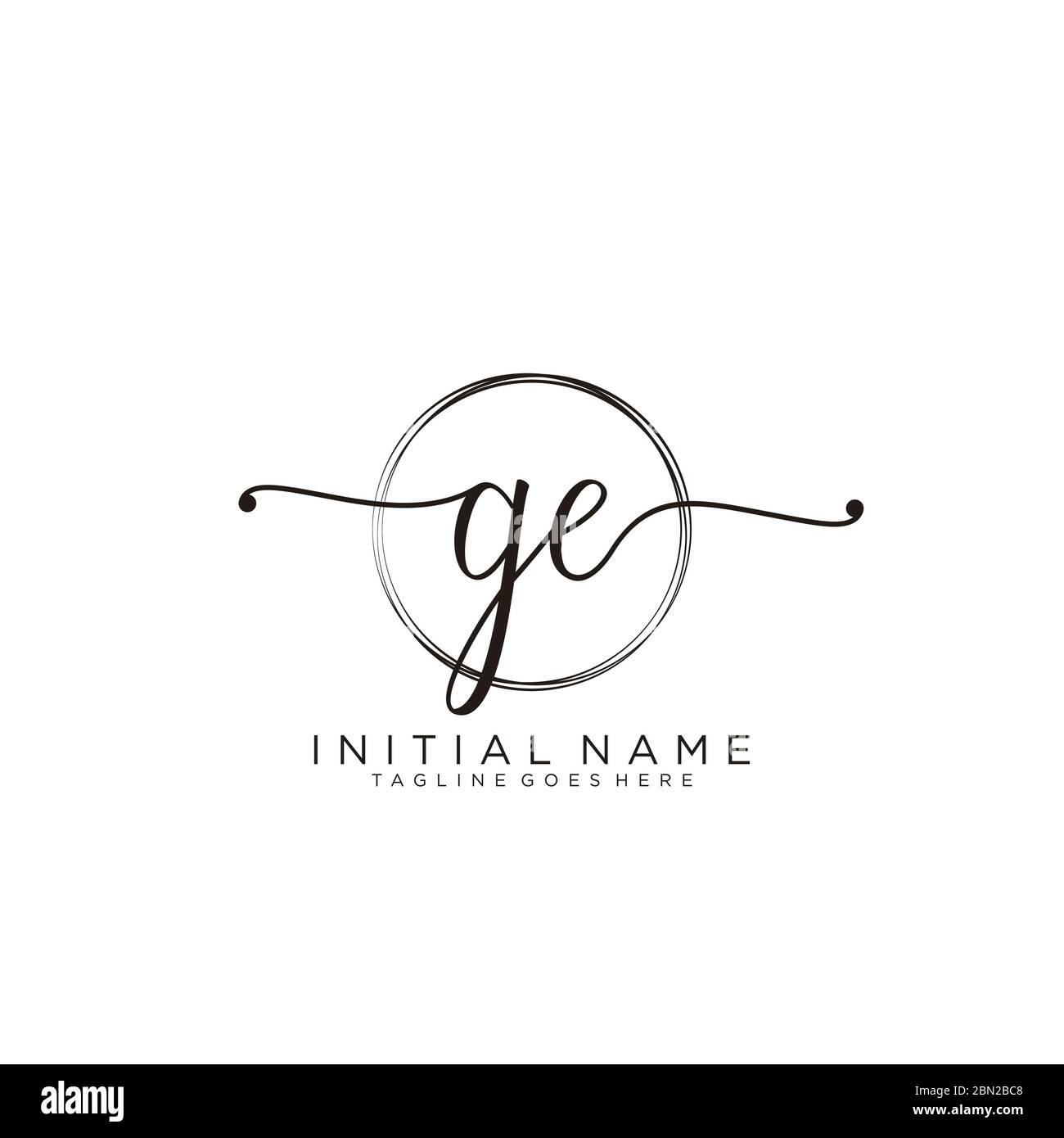 Initial ge logo vector vectors hi-res stock photography and images - Alamy