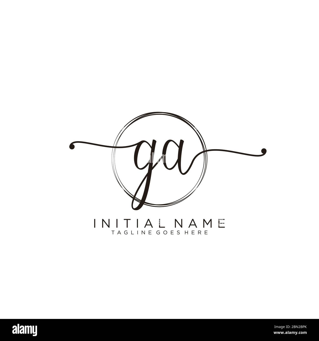 Ga initials logo Stock Vector Images - Alamy