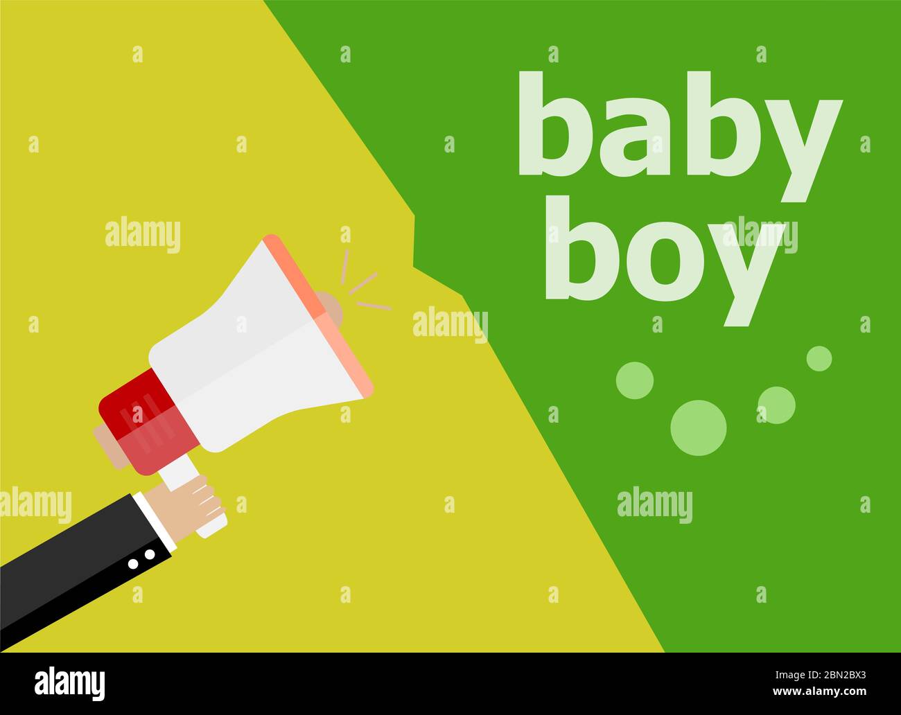 flat design business concept. Baby boy digital marketing business man ...