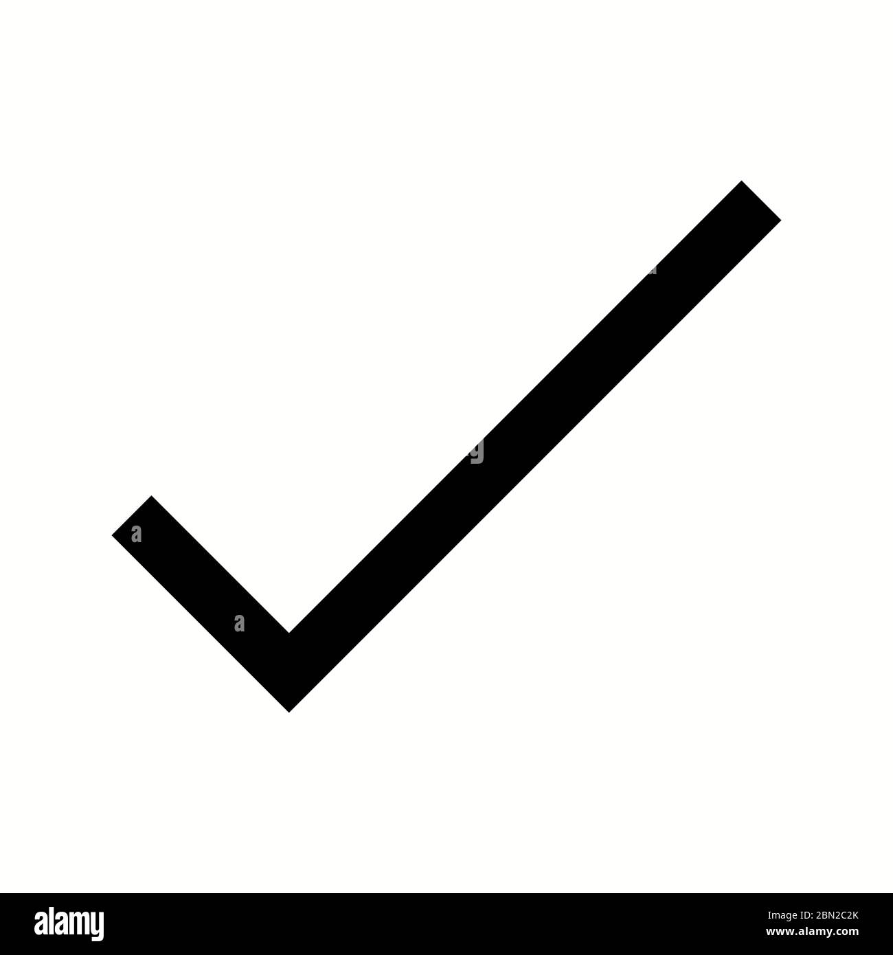 Beautiful tick glyph black icon Stock Vector Image & Art - Alamy