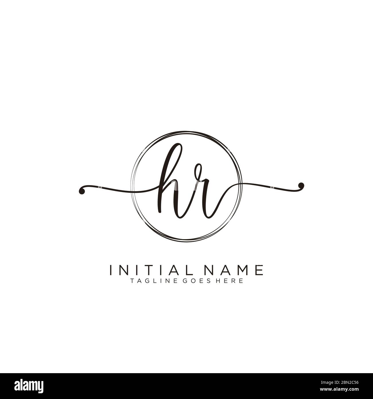 Hr circle logo hi-res stock photography and images - Alamy