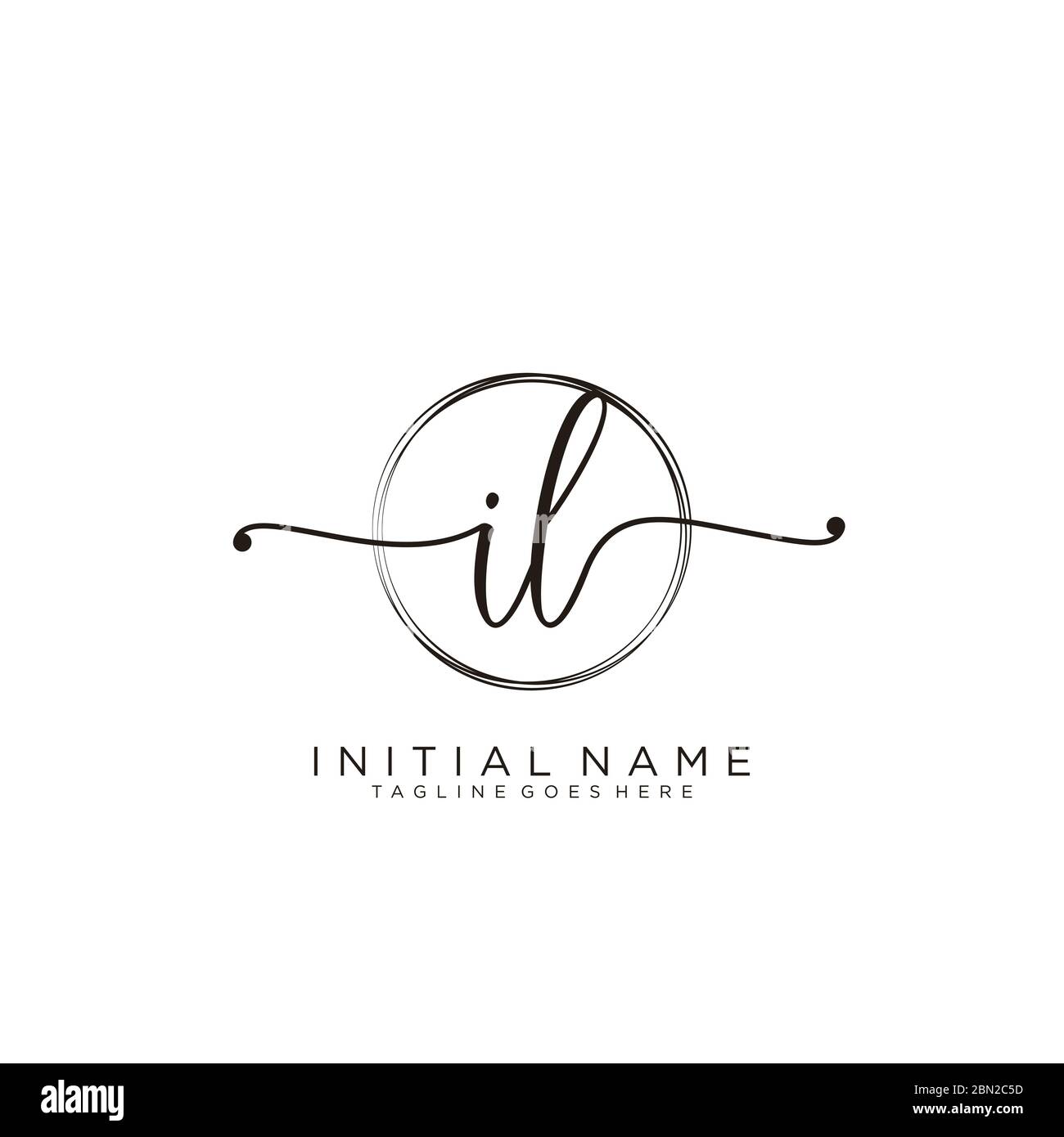 Il initials vector vectors hi-res stock photography and images - Alamy