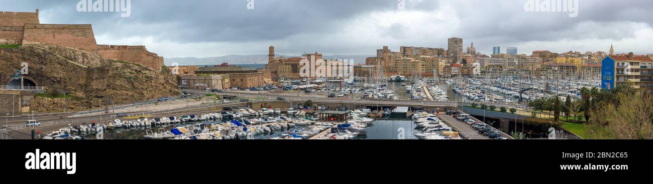 Birds eye view marseille hi-res stock photography and images - Alamy