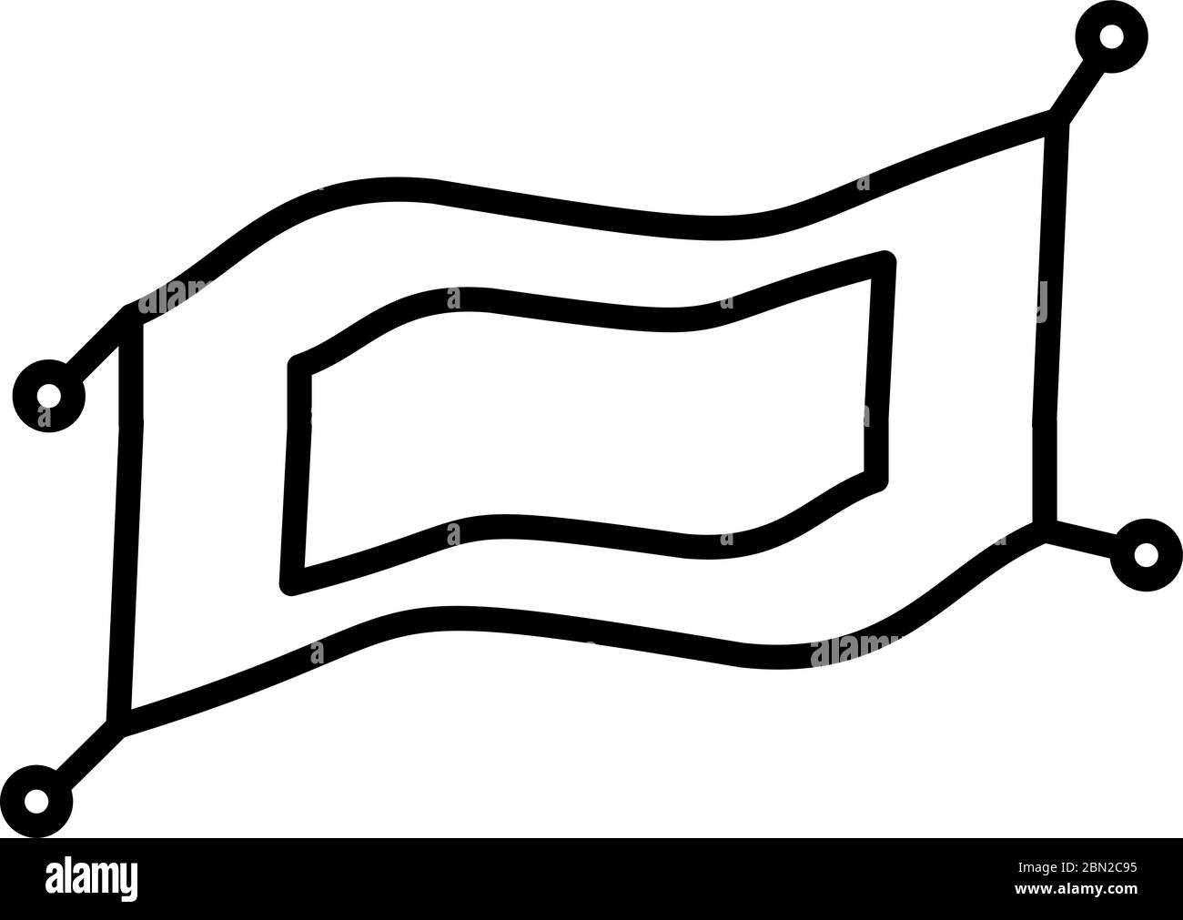 Magic Carpet Beautiful Line Black Icon Stock Vector Image & Art - Alamy