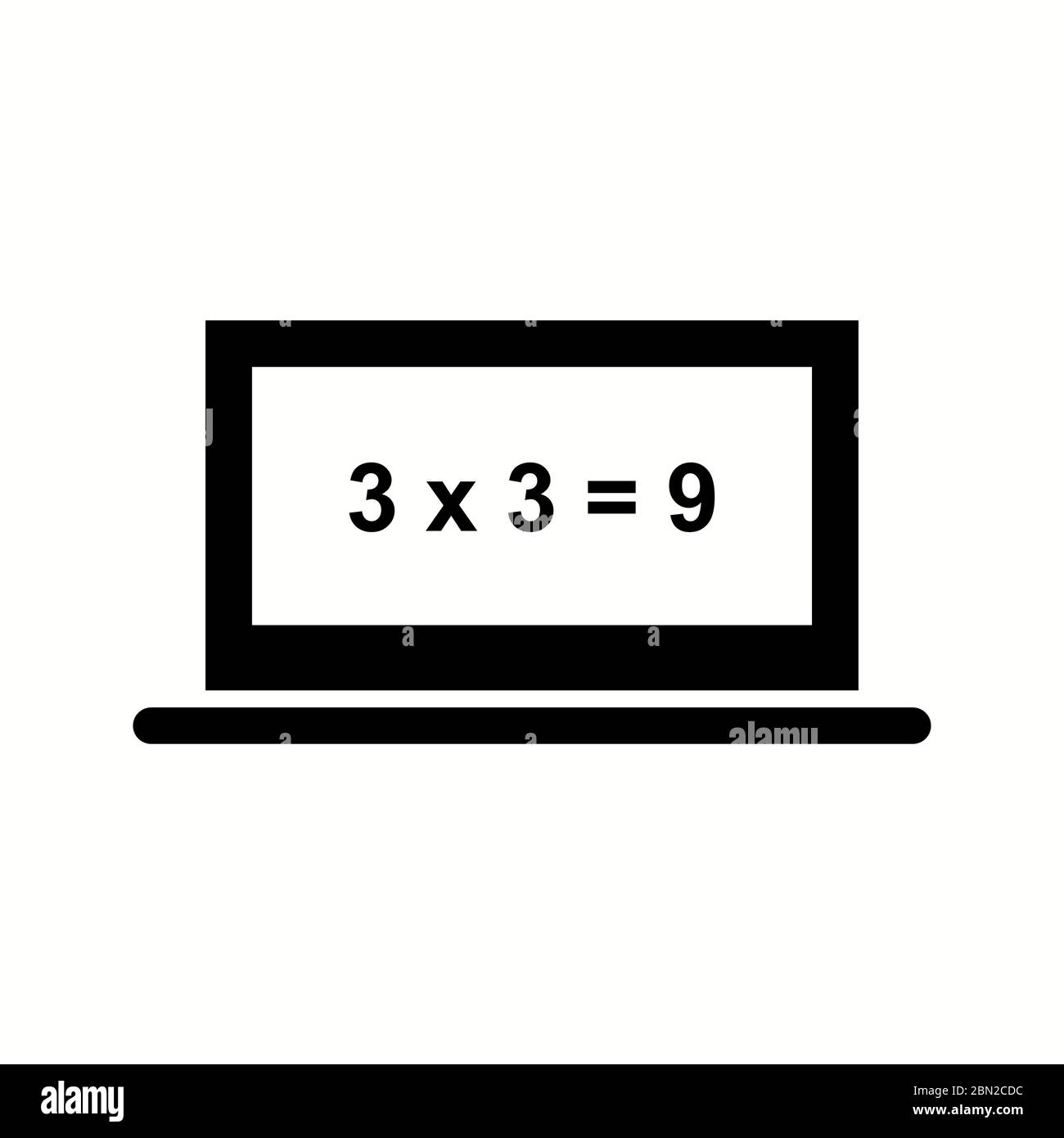 Beautiful online calculation glyph black icon Stock Vector Image & Art ...
