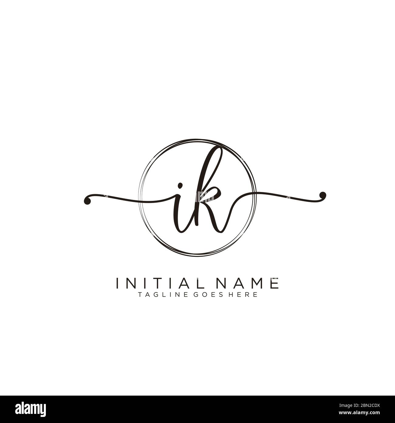 Ik letter logo Stock Vector Images - Alamy