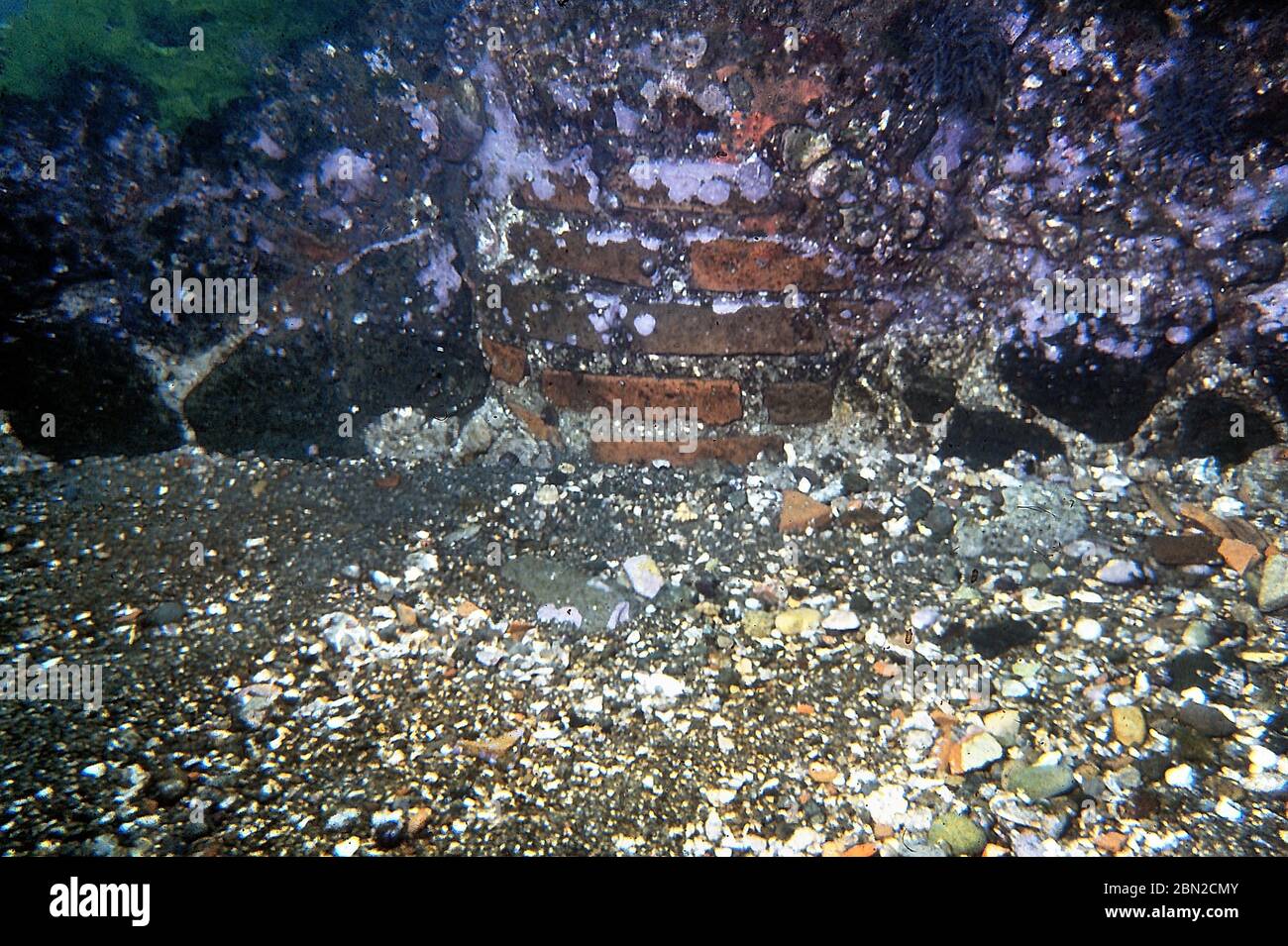 Campi Flegrei, Phlegraean Fields, Pozzuoli, spring 1980, underwater ...