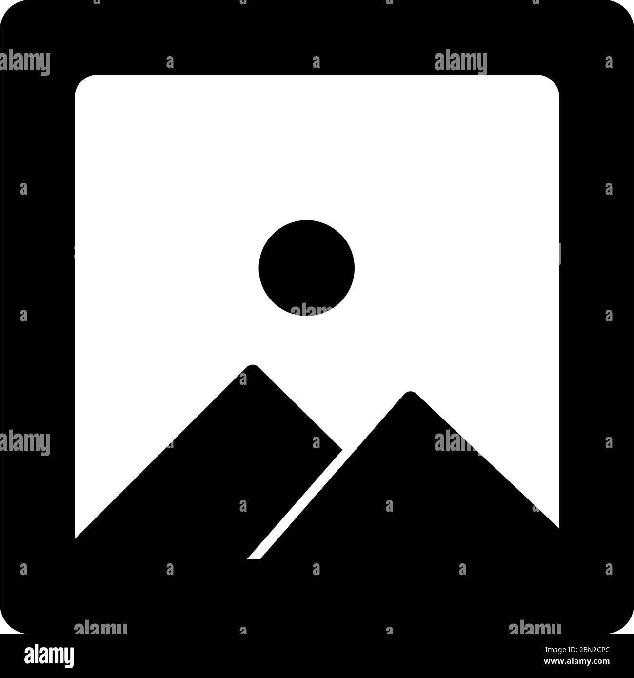 Picture glyph black icon Stock Vector Image & Art - Alamy