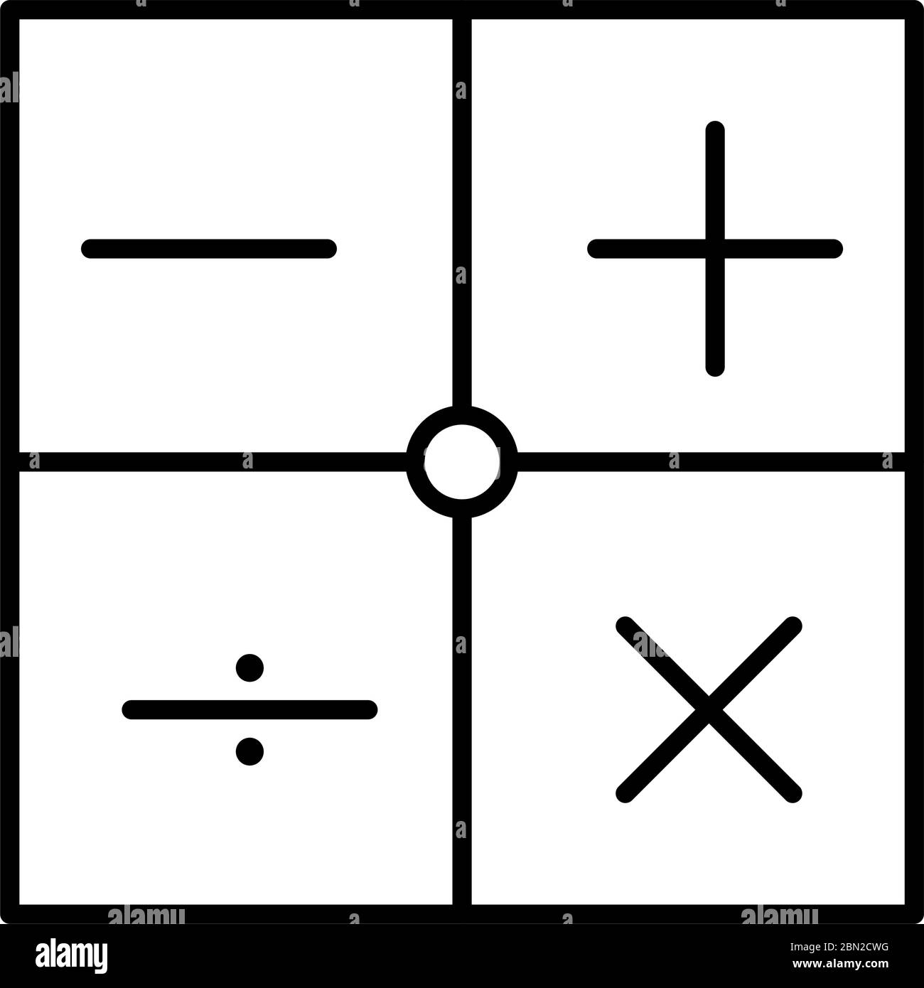 Math symbols Beautiful line black icon Stock Vector Image & Art - Alamy