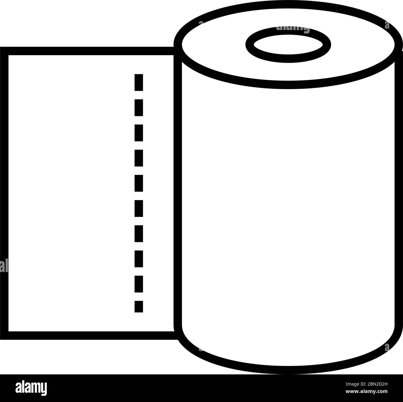 Tissue roll Line black icon Stock Vector Image & Art - Alamy