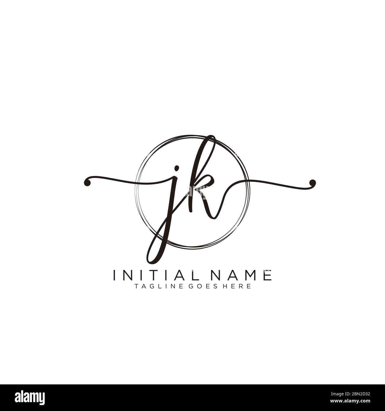 Jk vector jk initials hi-res stock photography and images - Alamy