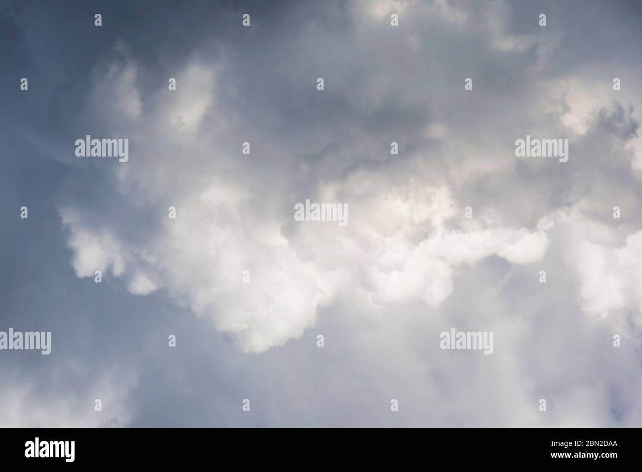 white fluffy clouds in the sky Stock Photo - Alamy