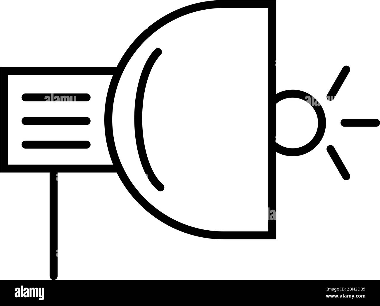 Spotlight Line black icon Stock Vector Image & Art - Alamy