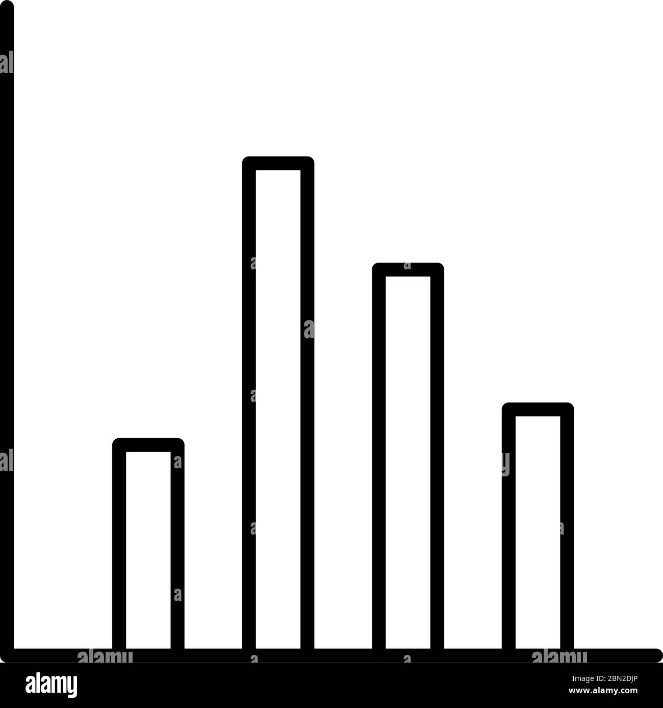 Graph Beautiful line black icon Stock Vector Image & Art - Alamy