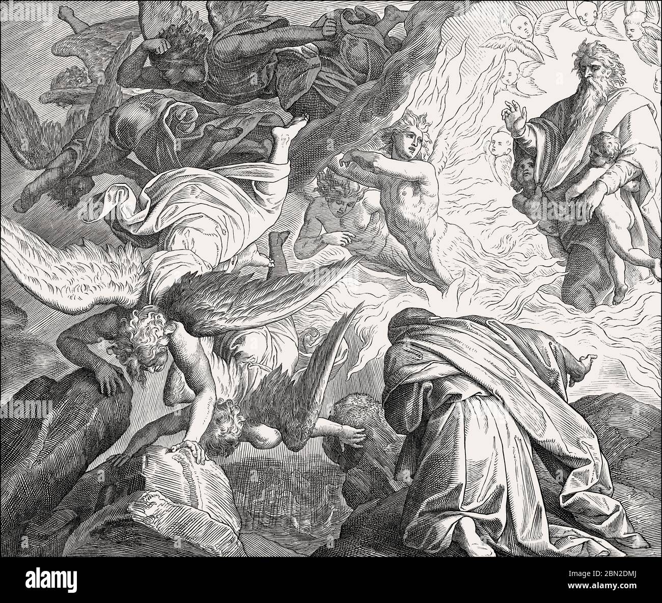 God Appears to Elijah, Old Testament, by Julius Schnorr von Carolsfeld ...