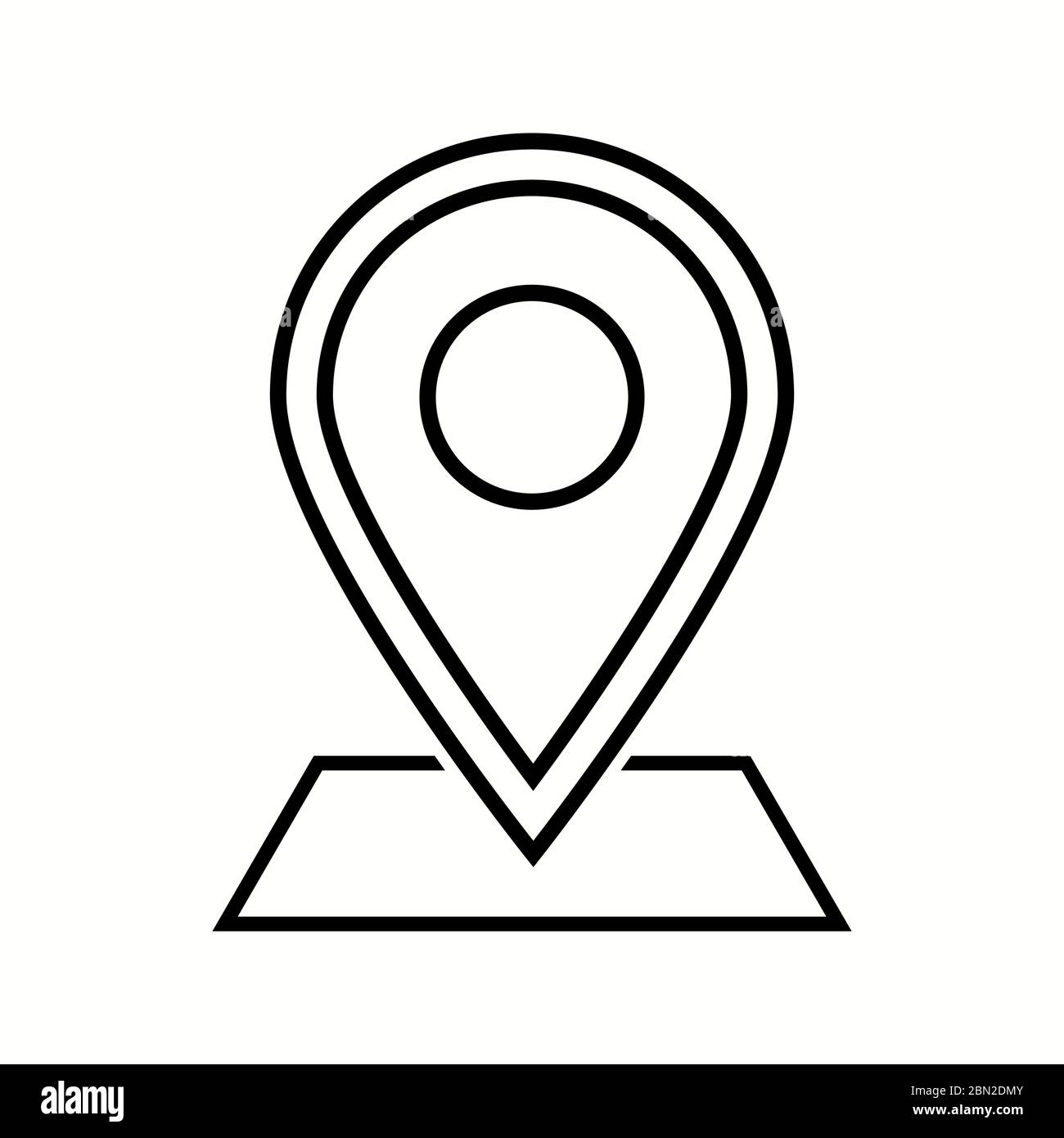 Beautiful maps line black icon Stock Vector Image & Art - Alamy