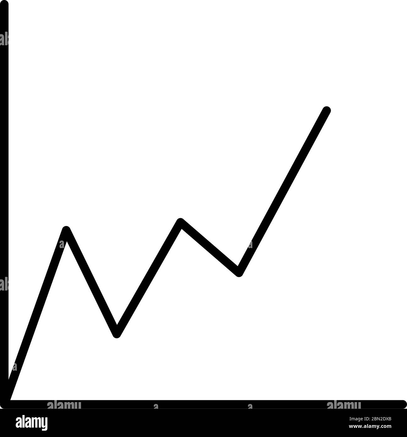 Graph Beautiful line black icon Stock Vector Image & Art - Alamy