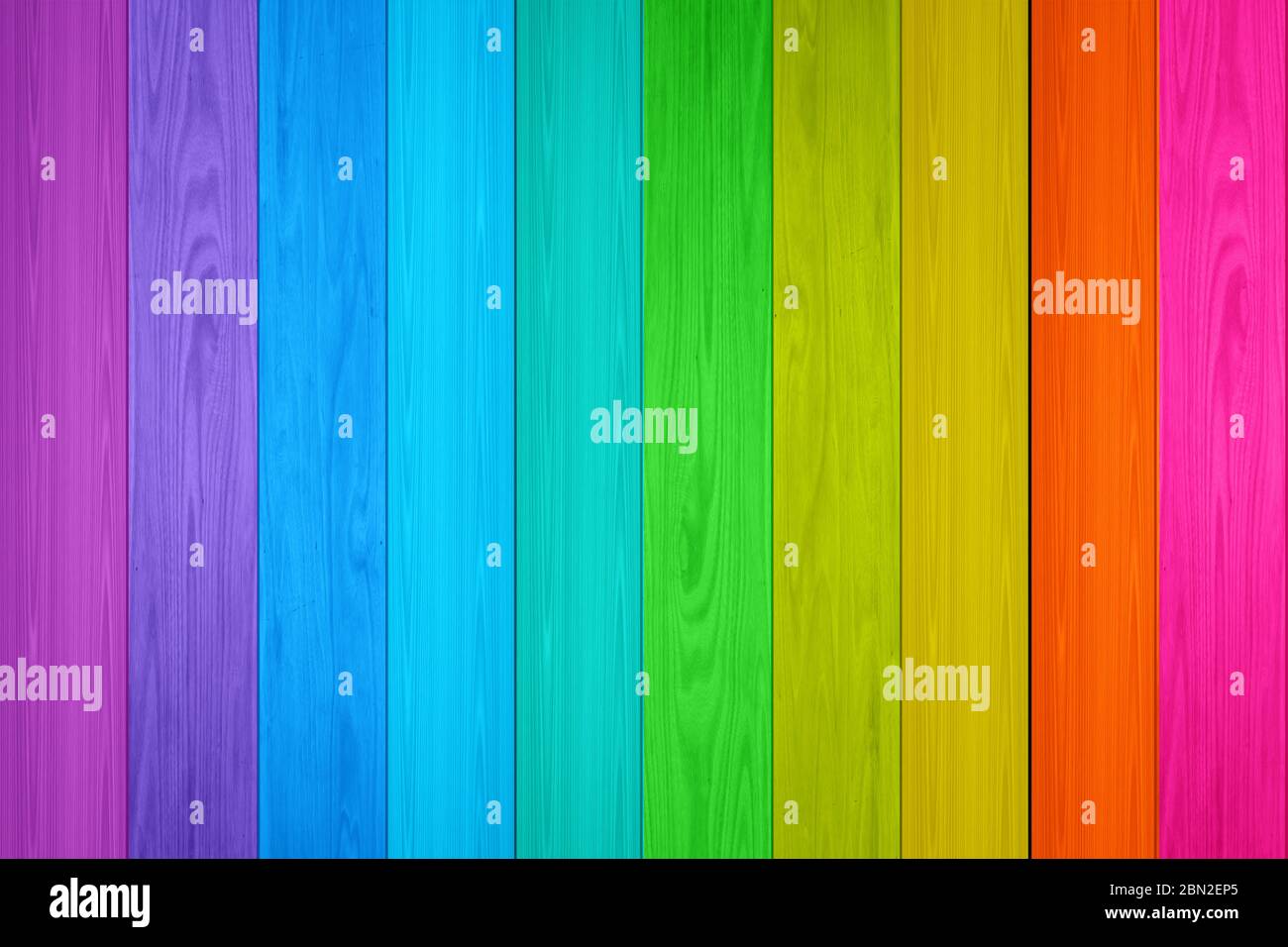 Rainbow colored wood texture background Stock Photo - Alamy