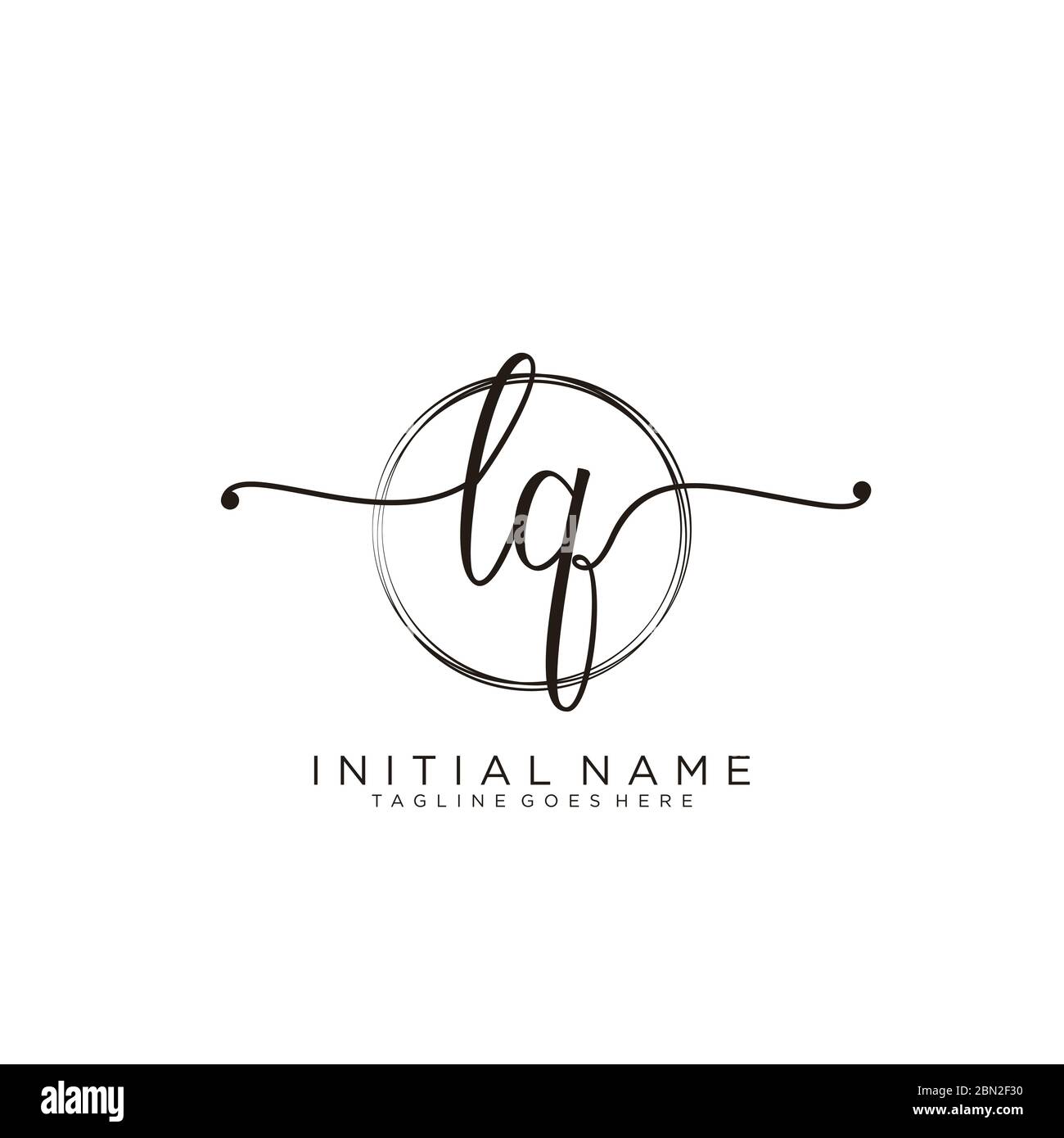 Lq initials logo Stock Vector Images - Alamy